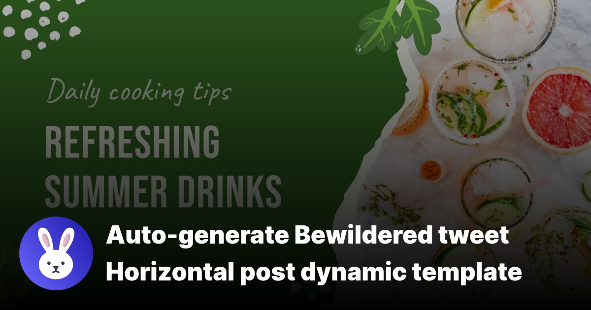 Tweet Horizontal post template