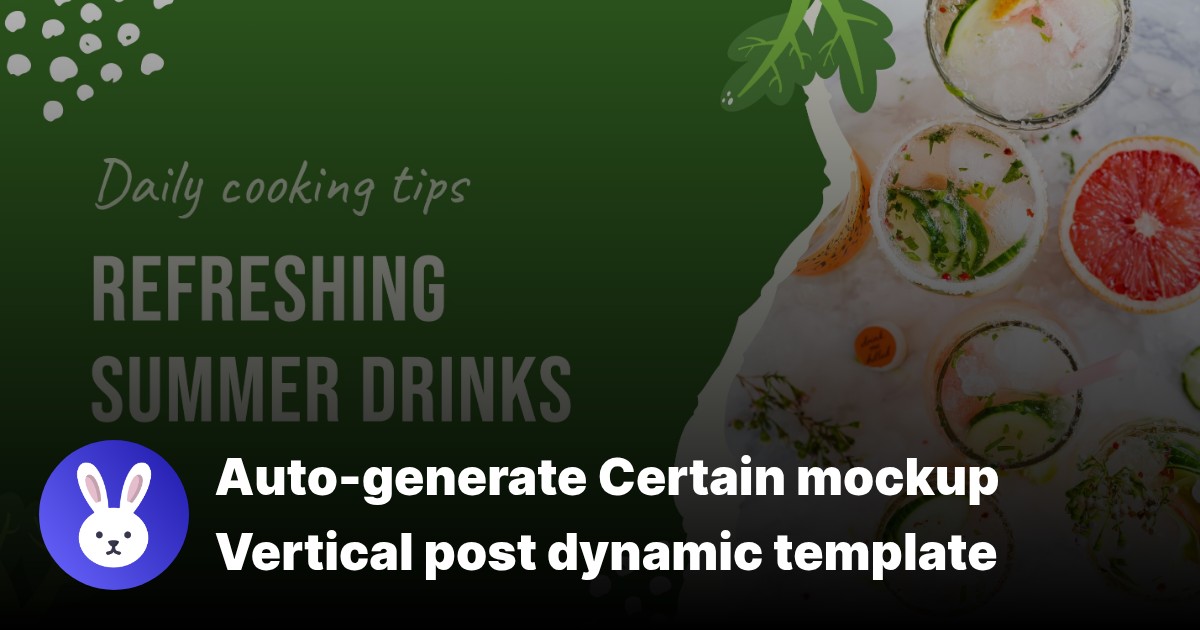 Mockup Vertical post template