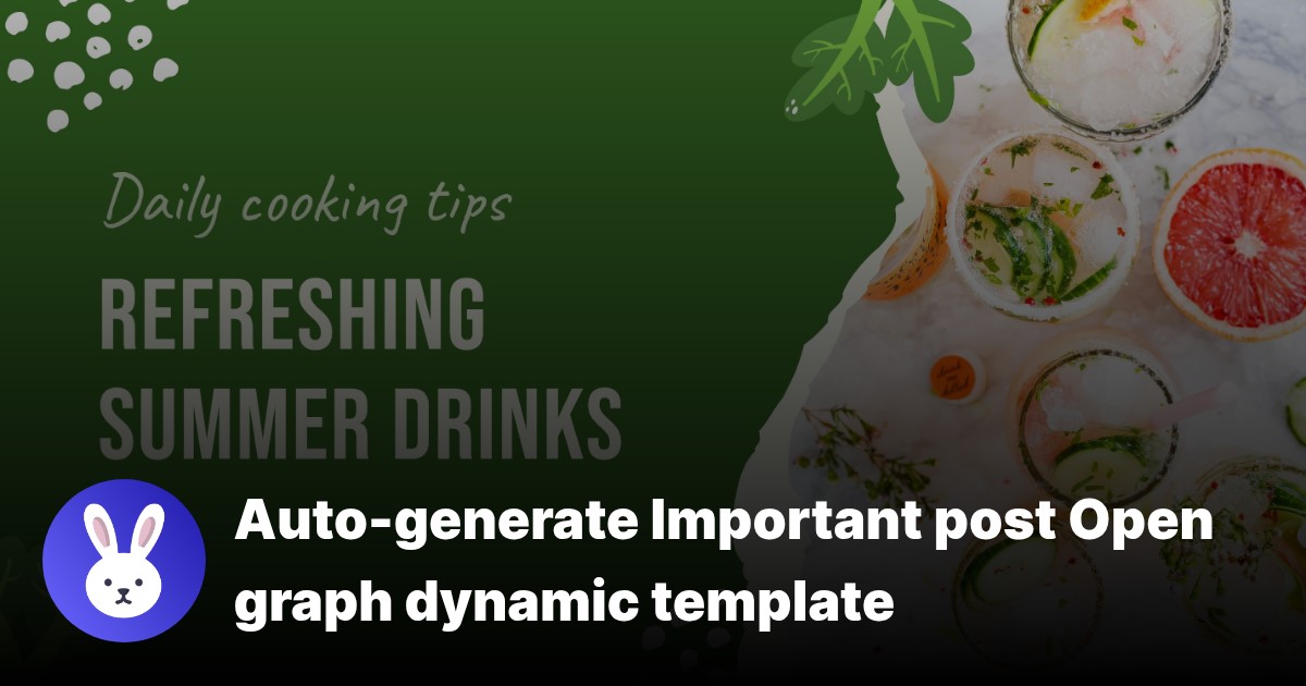Post Open graph template