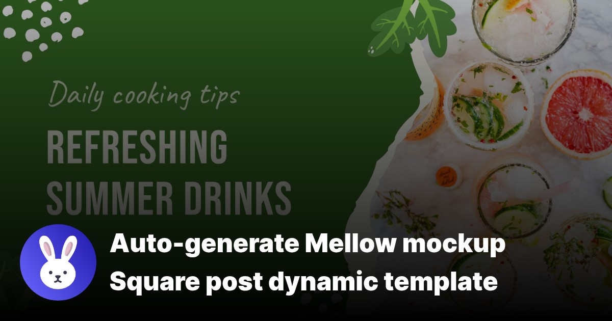 Mockup Square post template