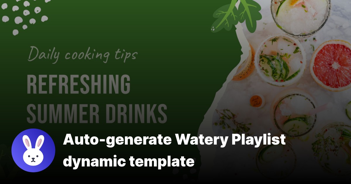 Playlist template
